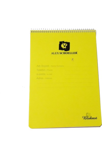 Alex Schoeller A4 Kareli 80 Yaprak Bloknot