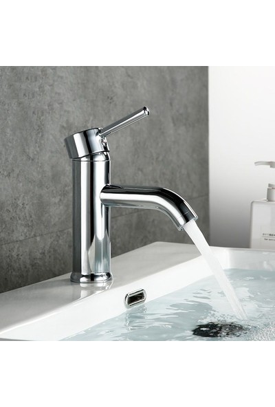 Sardıcı Lavabo Musluğu Krom Delta Banyo Musluğu 5 Yıl Garantili