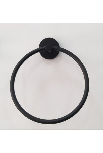 Sardıcı Yuvarlak Havluluk Mat Siyah