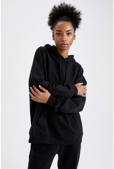 DeFacto Defacto Fit Oversize Fit Kapüşonlu Kanguru Cepli İçi Yumuşak Tüylü Organik Pamuklu Sweatshirt W8867AZ21CW DeFacto Defacto Fit Oversize Fit Kapüşonlu Kanguru Cepli İçi Yumuşak Tüylü Organik Pamuklu Sweatshirt W8867AZ21CW