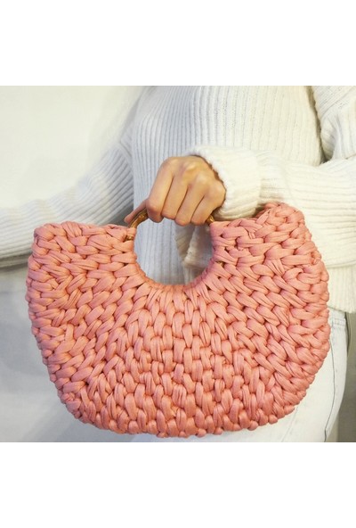 Biblo Pembe Penye Çanta