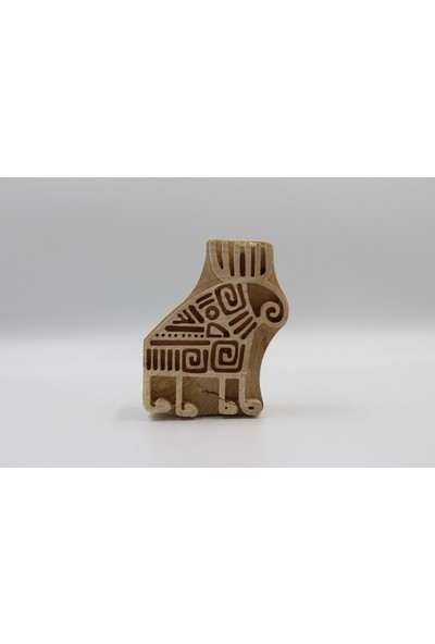 Giyoni Store Antik Figür 571 Tahta Baskı Kalıbı