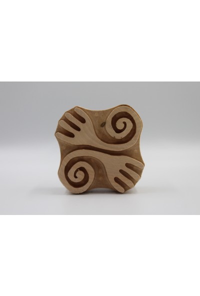 Giyoni Store Antik Figür 574 Tahta Baskı Kalıbı