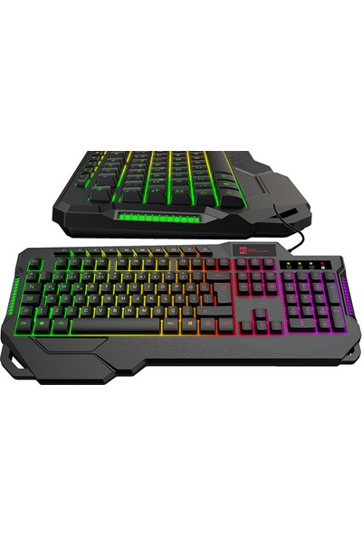 Rampage KB-R46 CARISMA USB Rainbow Aydınlatmalı Q Gaming Oyuncu Klavye Rampage KB-R46 CARISMA USB Rainbow Aydınlatmalı Q Gaming Oyuncu Klavye