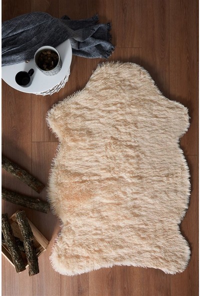Markaev Tavşan Tüyü Krem Post Halı 60 x 90 cm Markaev Tavşan Tüyü Krem Post Halı 60 x 90 cm