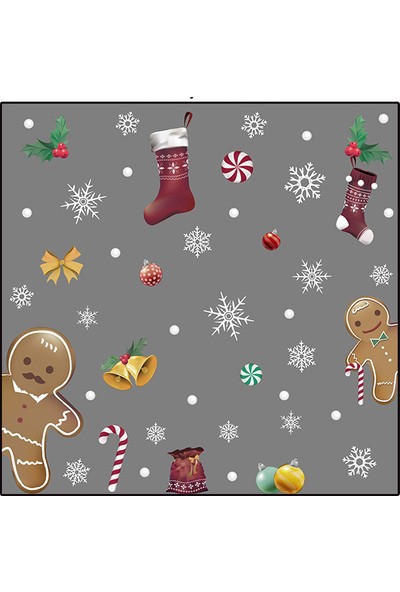 Springday Noel Için Zencefilli Kurabiye Çıkartması - Çok Renkli (Yurt Dışından) Springday Noel Için Zencefilli Kurabiye Çıkartması - Çok Renkli (Yurt Dışından)