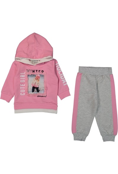 Yavrucak Cute Girl Baskılı Winter Kız Çocuk Eşofman Takımı Yavrucak Cute Girl Baskılı Winter Kız Çocuk Eşofman Takımı