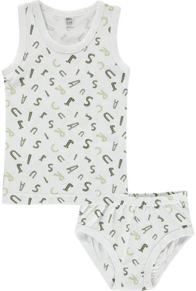 Civil Baby Erkek Bebek Iç Çamaşır Takımı 9-18 Ay Beyaz