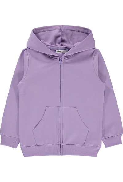 Civil Girls Kız Çocuk Kapüşonlu Hırka 6-9 Yaş Lila