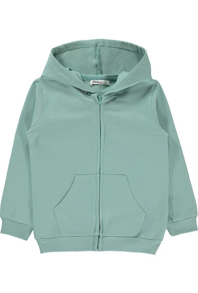 Civil Girls Kız Çocuk Kapüşonlu Hırka 6-9 Yaş Yeşil