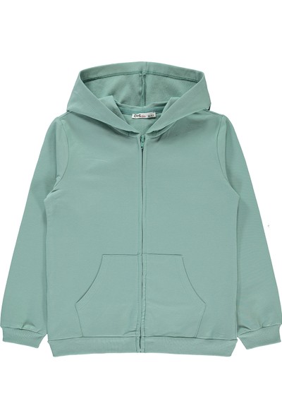 Civil Girls Kız Çocuk Kapüşonlu Hırka 10-13 Yaş Yeşil