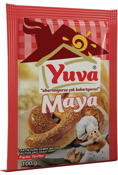 Yuva Aktif Kuru Ekmek Mayası Koli 100 gr x 40