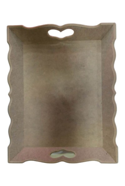 Bozkar Ahşap Boyanabilir Tepsi 41 x 32 cm