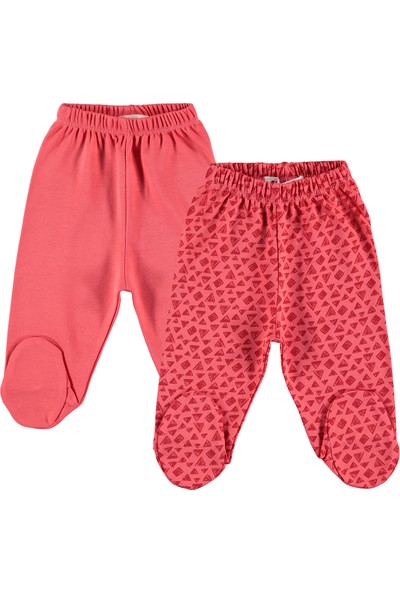 Civil Baby Erkek Bebek 2'li Patikli Tek Alt 1-3 Ay Mercan