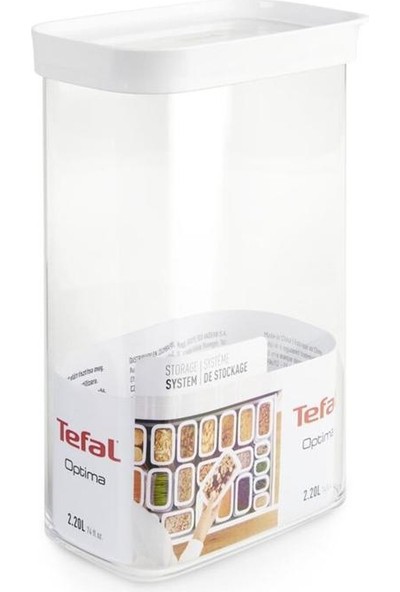 Tefal N11413 Optima Kuru Gıda Saklama Kabı 2,8 L - 3110600812 Tefal N11413 Optima Kuru Gıda Saklama Kabı 2,8 L - 3110600812