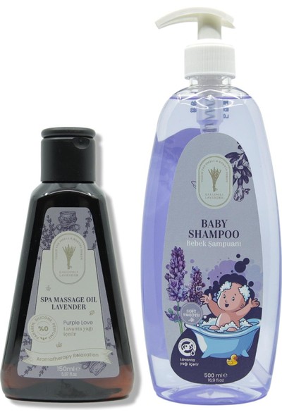 Dr. Lavender Lavanta Yağlı Rahatlatıcı Bebek Şampuanı 500 ml + 150 ml Bitkisel Masaj 150 ml