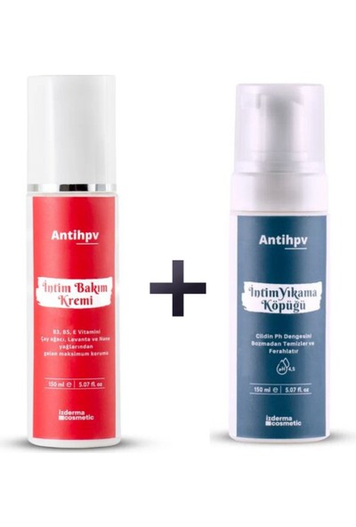 Antihpv Bakım Kremi + Yıkama Köpüğü
