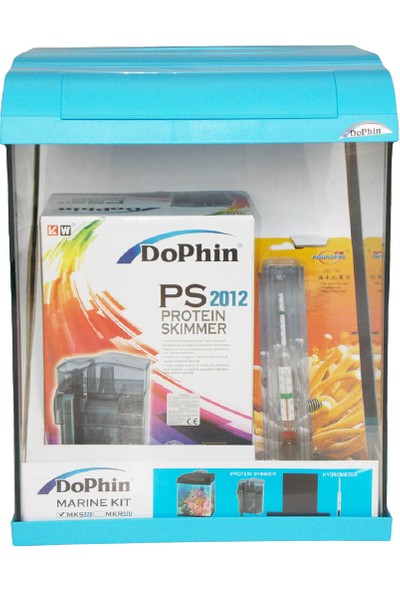 Dophin Deniz Akvaryum Kit Düz Mavi 32 x 30 x 36 cm Dophin Deniz Akvaryum Kit Düz Mavi 32 x 30 x 36 cm
