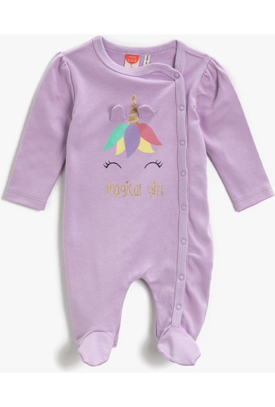 Koton Baskılı Uzun Kollu Zıbın Pamuklu