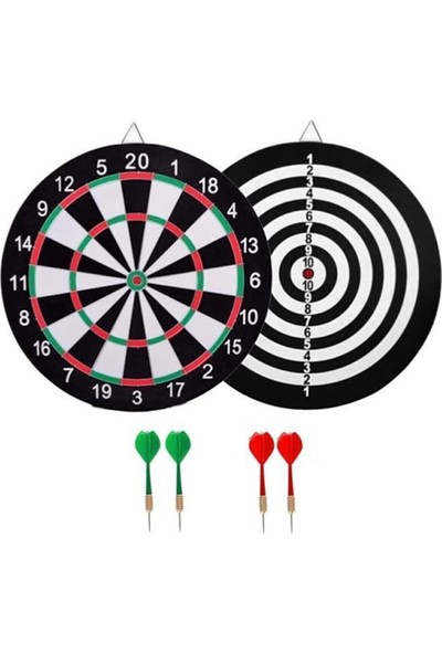 Hünkar Concept Çift Taraflı 15 Inç Dart Tahtası ve 4ADET Ok