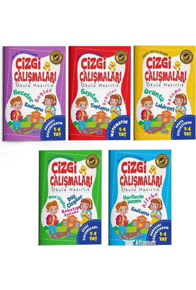 Çizgi Çalışmaları Okula Hazırlık Seti