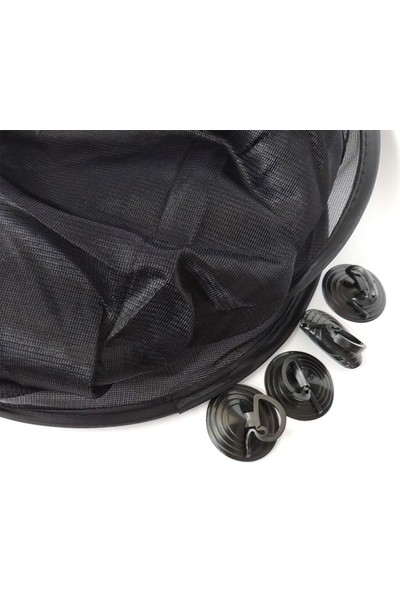 Carub Oto Arka Cam Perde Çember Siyah Düz Araç Güneşlik 1 Adet