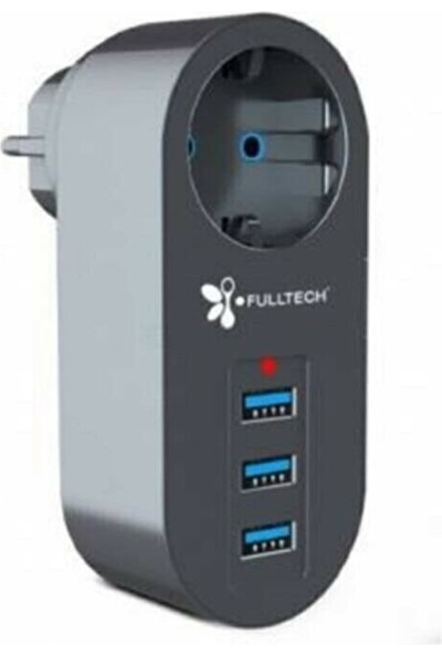 Fulltech Ftr-07 Termal Akım Korumalı 1 Priz, 3xusb 2500W 10A Priz Fulltech Ftr-07 Termal Akım Korumalı 1 Priz, 3xusb 2500W 10A Priz
