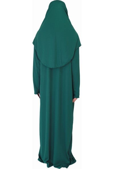 Zehranaz Namaz Elbisesi Kabe Yeşili Fermuarsız Namaz Elbisesi