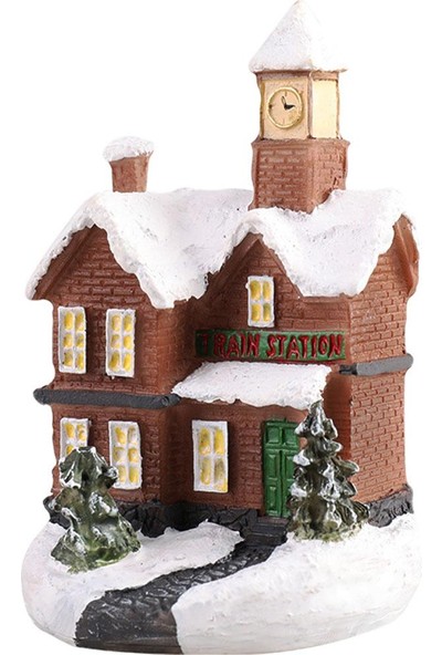 Strade Store Reçine Mini Noel Kar Evi LED Sıcak Işık Dekorasyon (Yurt Dışından) Strade Store Reçine Mini Noel Kar Evi LED Sıcak Işık Dekorasyon (Yurt Dışından)