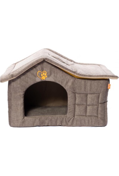 Bebebebek Iç Mekan Çatılı Kedi ve Köpek Evi Vizon