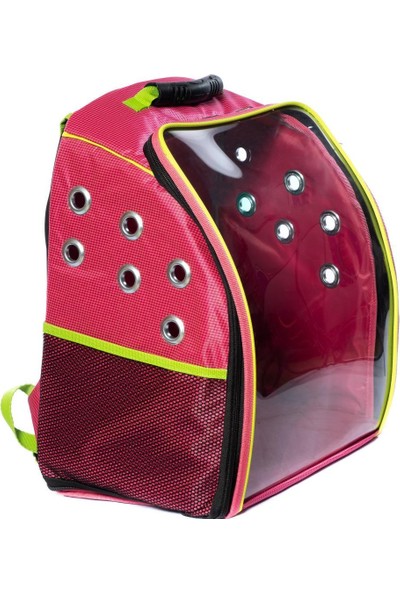 Bebebebek Şeffaf Kedi ve Köpek Düz Sırt Taşıma Çantası Pembe Bebebebek Şeffaf Kedi ve Köpek Düz Sırt Taşıma Çantası Pembe