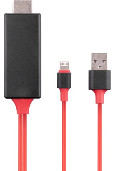 Hytech HY-XO53 Görüntü Aktarıcı Lightning To HDMI + USB 2m Mobil Telefon Uyumlu Kablo Hytech HY-XO53 Görüntü Aktarıcı Lightning To HDMI + USB 2m Mobil Telefon Uyumlu Kablo