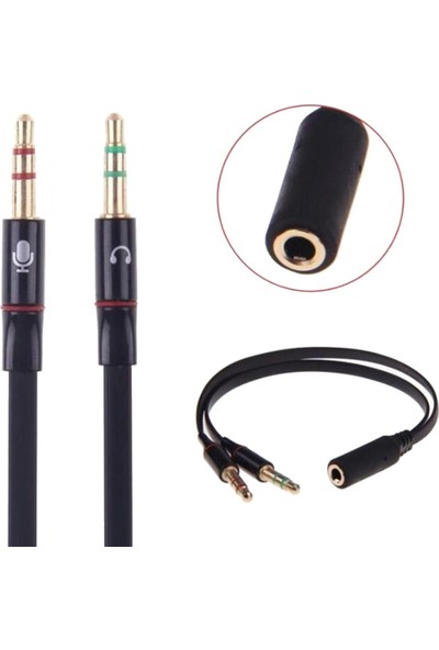 Rewel 2 Erkek 1 Dişi Jack Aux Kablo 248065 Rewel 2 Erkek 1 Dişi Jack Aux Kablo 248065