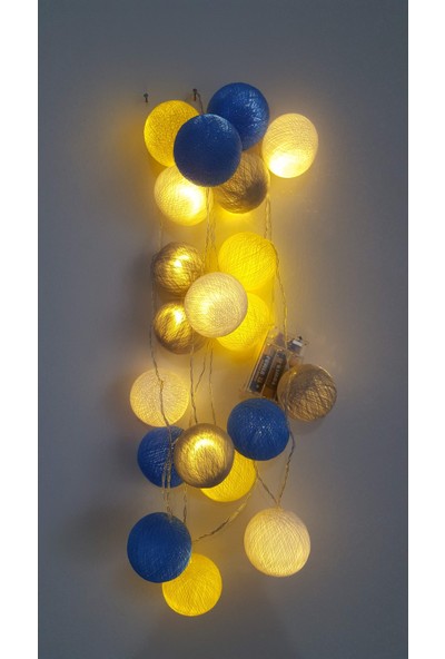 Işıklı Toplar Dükkanı Montessori Işıklı Top LED Aydınlatma Dekoratif Gece Lambası 20 Top 3 mt