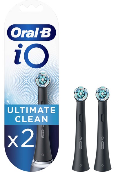 Oral-B iO Ultimate Clean Diş Fırçası Yedek Başlığı 2 Adet Siyah Oral-B iO Ultimate Clean Diş Fırçası Yedek Başlığı 2 Adet Siyah