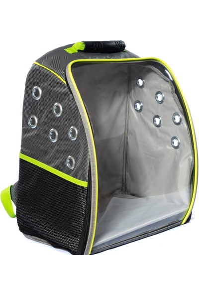 Bebebebek Şeffaf Kedi ve Köpek Düz Sırt Taşıma Çantası Gri Bebebebek Şeffaf Kedi ve Köpek Düz Sırt Taşıma Çantası Gri