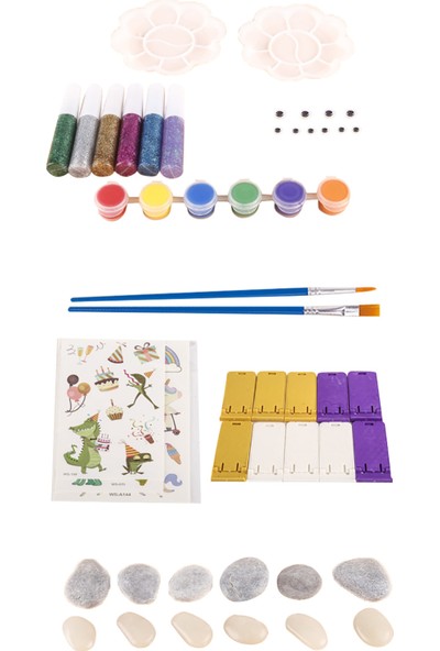 Çocuk Oyuncak Taş Dıy Renkli Boyama Seti, Graffiti Boyama Taş 30ML Çocuk Oyuncak Taş Dıy Renkli Boyama Seti, Graffiti Boyama Taş 30ML