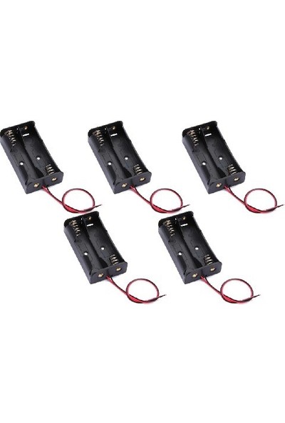 Okul Store 2'li Aa Pil Yuvası Pil Kutusu - 5 Adet Okul Store 2'li Aa Pil Yuvası Pil Kutusu - 5 Adet