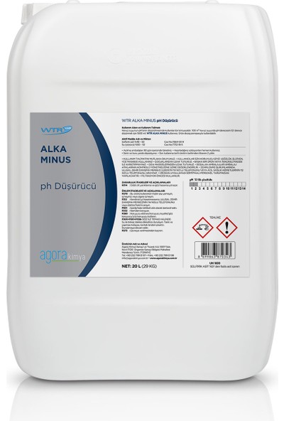 SELENOID Havuz Ph ve Alkalinite Düşürücü Selonoid Alka Minus 29 kg SELENOID Havuz Ph ve Alkalinite Düşürücü Selonoid Alka Minus 29 kg