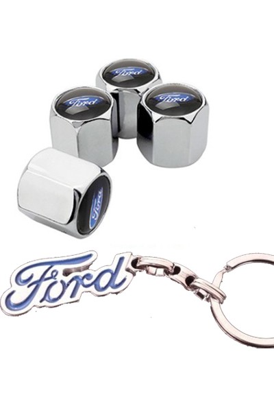 Gardenauto Ford Krom Renk Sibop Kapağı 4 Adet ve Krom Anahtarlık Gardenauto Ford Krom Renk Sibop Kapağı 4 Adet ve Krom Anahtarlık
