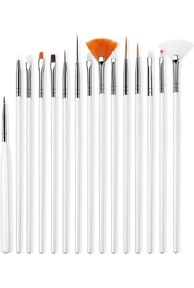 Moziur Kalıcı Oje Fırça Seti (15 Li)