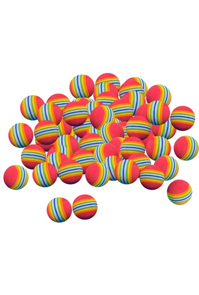 Homyl 50X Sünger Golf Topları Gökkuşağı Şerit Köpük Uygulama Golf Topu Kapalı / Açık Kırmızı 42MM Homyl 50X Sünger Golf Topları Gökkuşağı Şerit Köpük Uygulama Golf Topu Kapalı / Açık Kırmızı 42MM