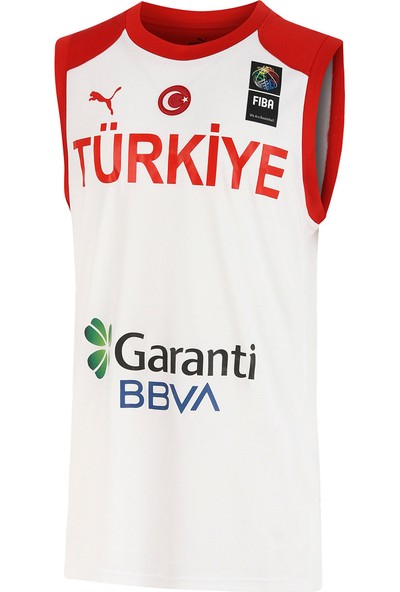 Puma Türkiye Jr Game Jersey Çocuk Beyaz Basketbol Forması 60555601