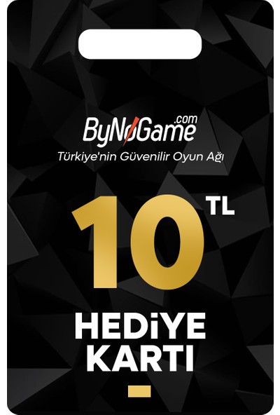 Bynogame 10 TL Hediye Kartı Bynogame 10 TL Hediye Kartı
