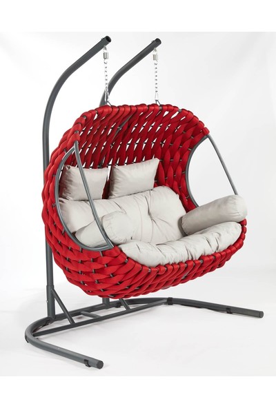 Ock Garden's Victoria Kırmızı Çiftli Bahçe Salıncağı