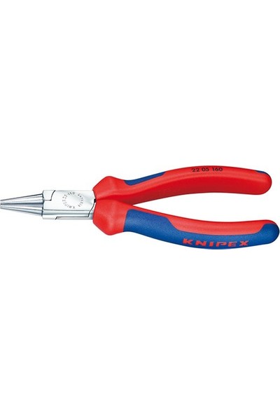 Knipex 22 05 140 Yuvarlak Uçlu Kargaburun Kromajlı 140 mm