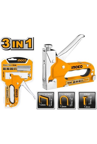 İngco 3'ü 1 Arada Zımba ve Çivi Tabancası