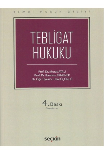 Tebligat Hukuku Temel Hukuk Dizisi