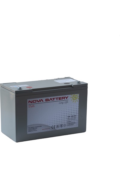 Nova Akü 12V 125AH Solar Jel Akü (Maksimum Performans)