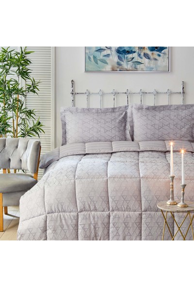 Karaca Home Adri Gri Yastık Hediyeli Jakar Uyku Seti Karaca Home Adri Gri Yastık Hediyeli Jakar Uyku Seti